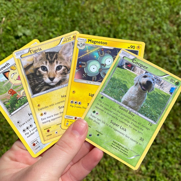 Custom Pokemone Card - Etsy