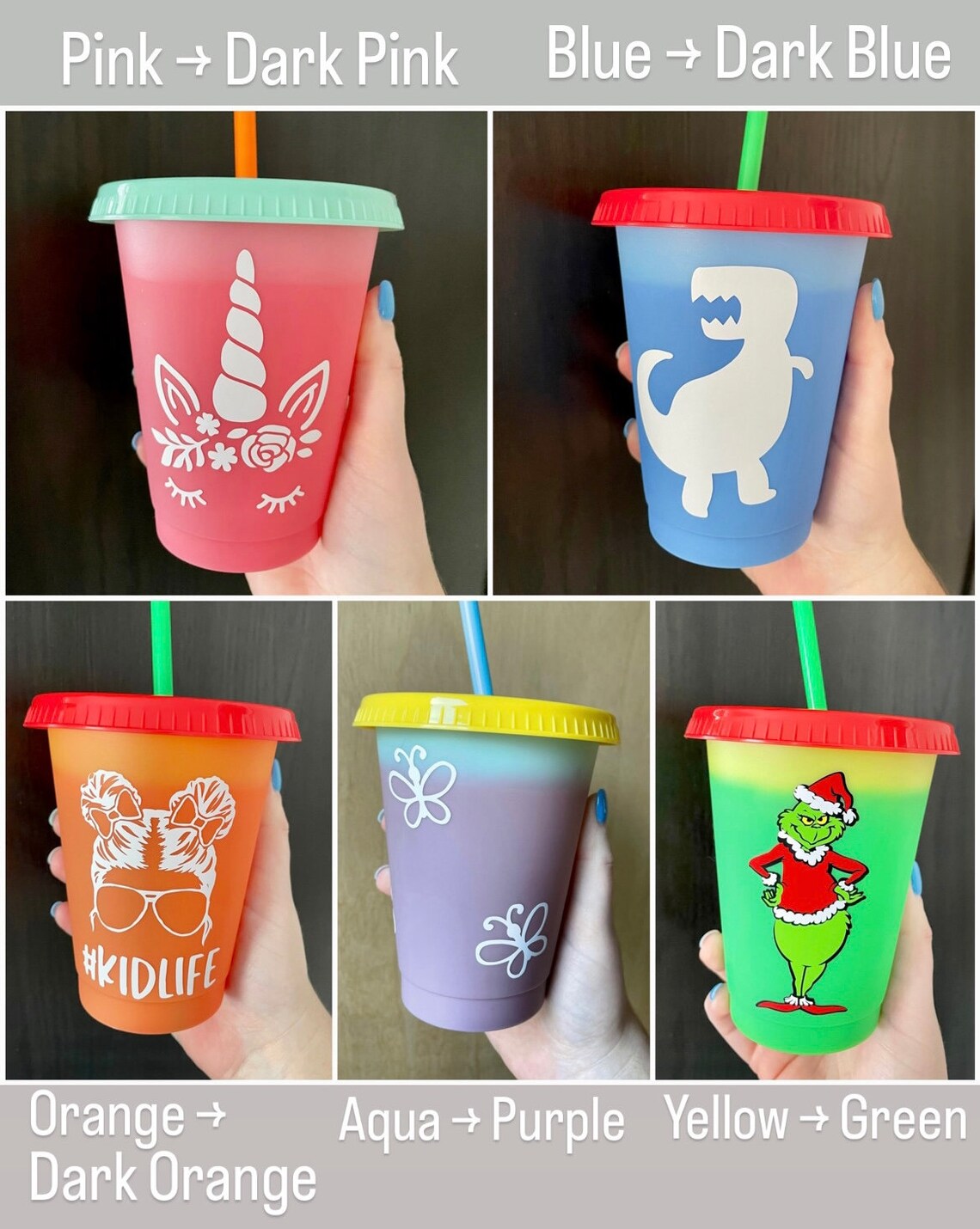 Kids Cups Personalize Cup With Name and Design Straw and - Etsy