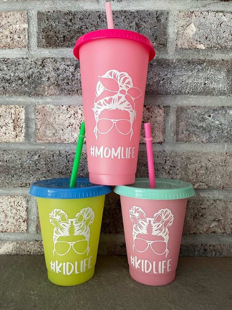 Mom Life Kids Life Color Changing Cups Set, momlife, Mothers Day Gift ...