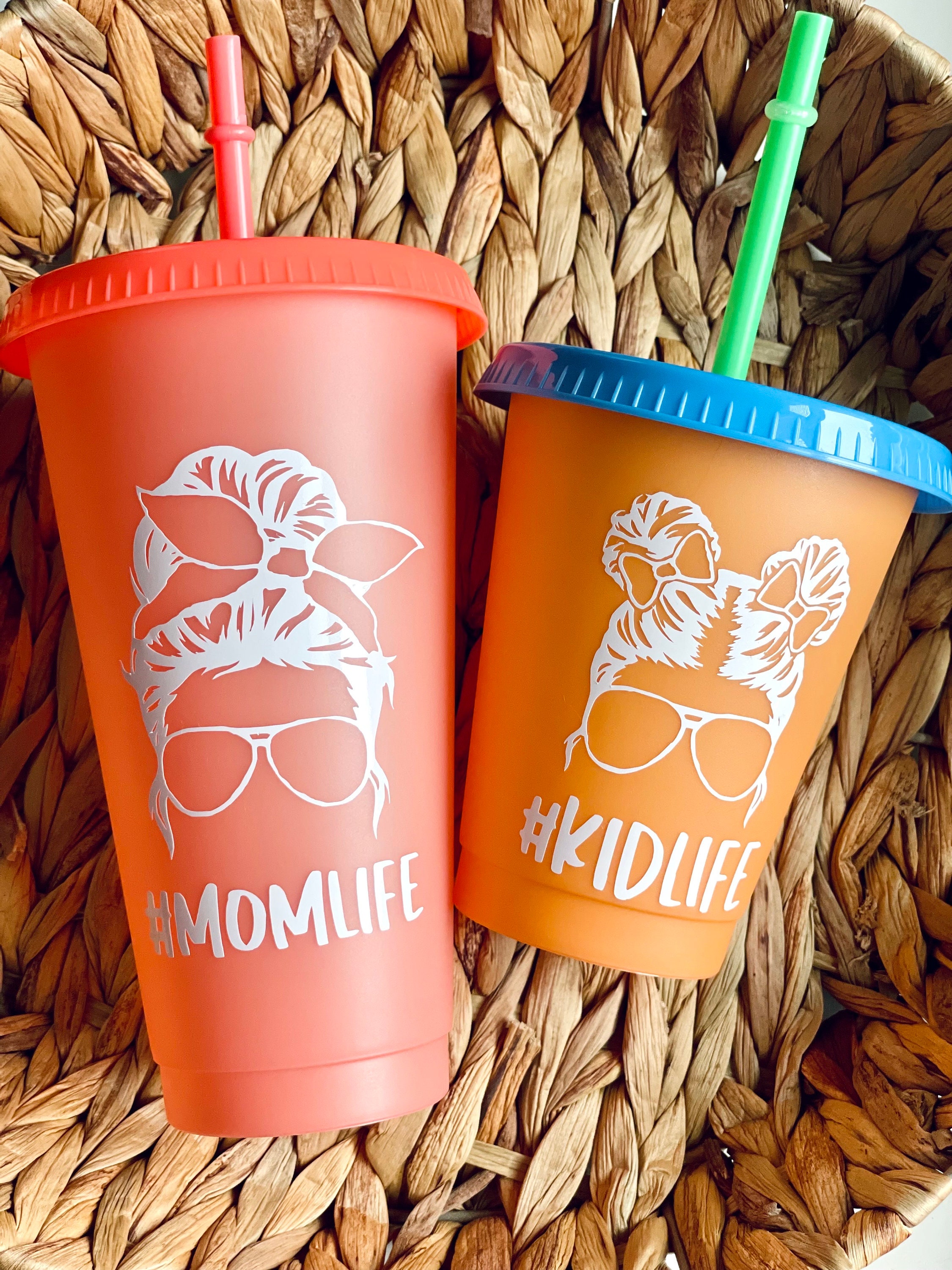 Mom Life Kids Life Color Changing Cups Set, momlife, Mothers Day Gift ...