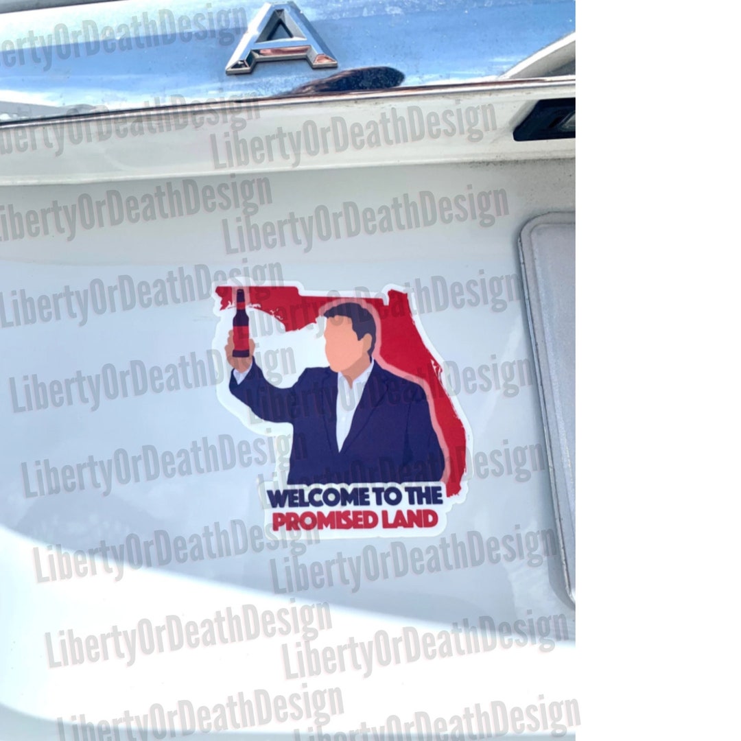 Ron Desantis, Florida Vinyl Sticker, Florida Car Decal, Laptop Decal - Etsy