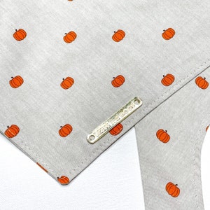 Chambray Pumpkin Bandana // Harvest, Pumpkins // Khaki, Orange ...