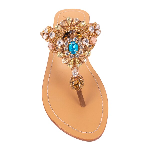 Rhinestone Sandals - Etsy