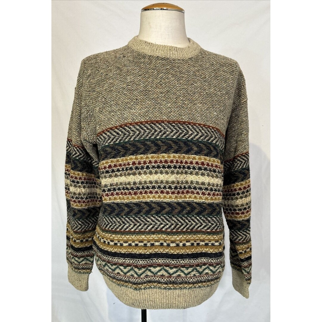 Vintage Himalaya Outfitters Sweater Cable Knit Wool Blend Pullover ...