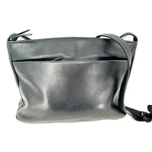 Vintage 90s Derek Alexander Black Soft Leather Messenger Bag Shoulder ...