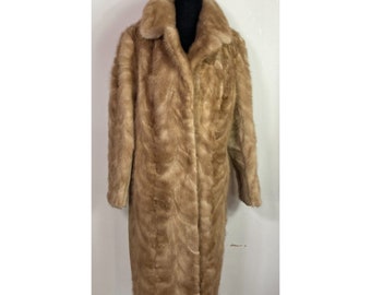 Vintage 1970s 1980s Blond Cream Mink Fur Coat - Etsy