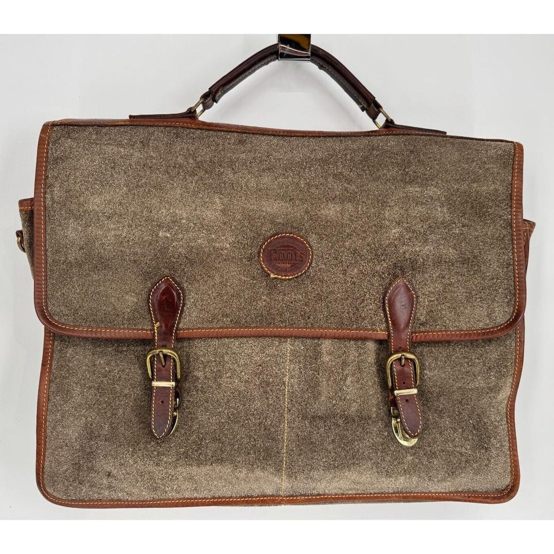 Vintage Roots Tribe Luxury Leather Briefcase Laptop Satchel Handbag ...