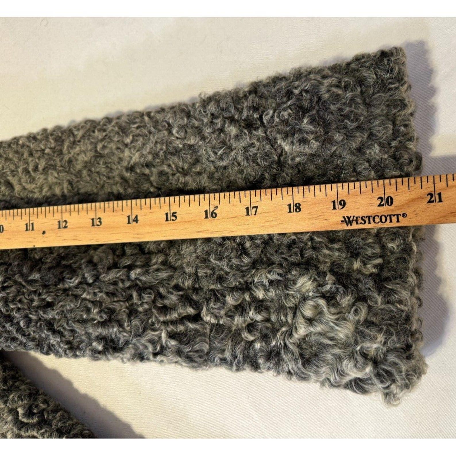 Vintage Canada Made Gray Karakul Curly Persian Lamb Fur Coat Jacket ...