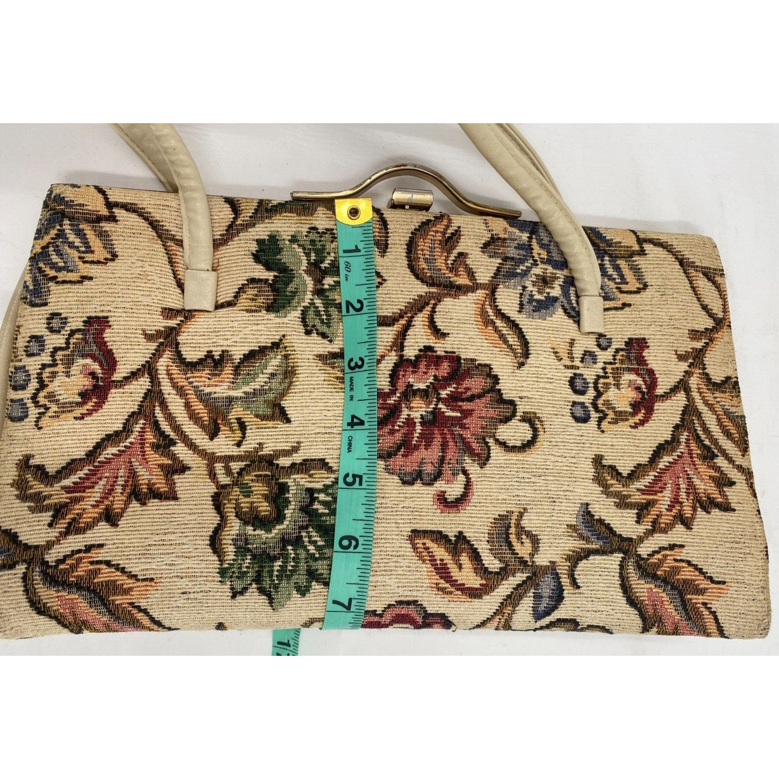 Vintage 60a JR Canada Needlepoint Tapestry Bag Tote Embroidered Purse ...