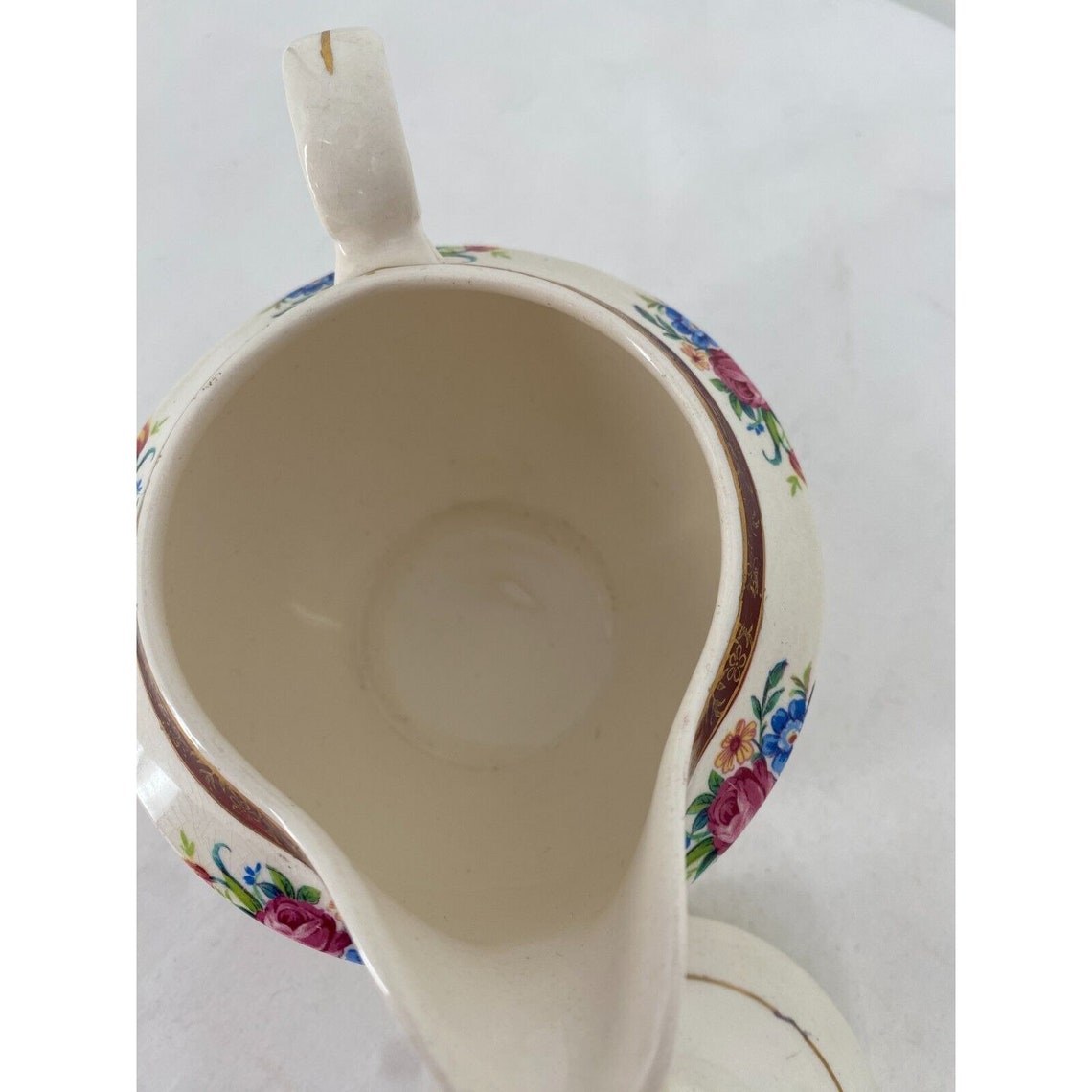 Vintage Swinnertons Staffordshire England Tudor Rose Sugar Bowl and ...