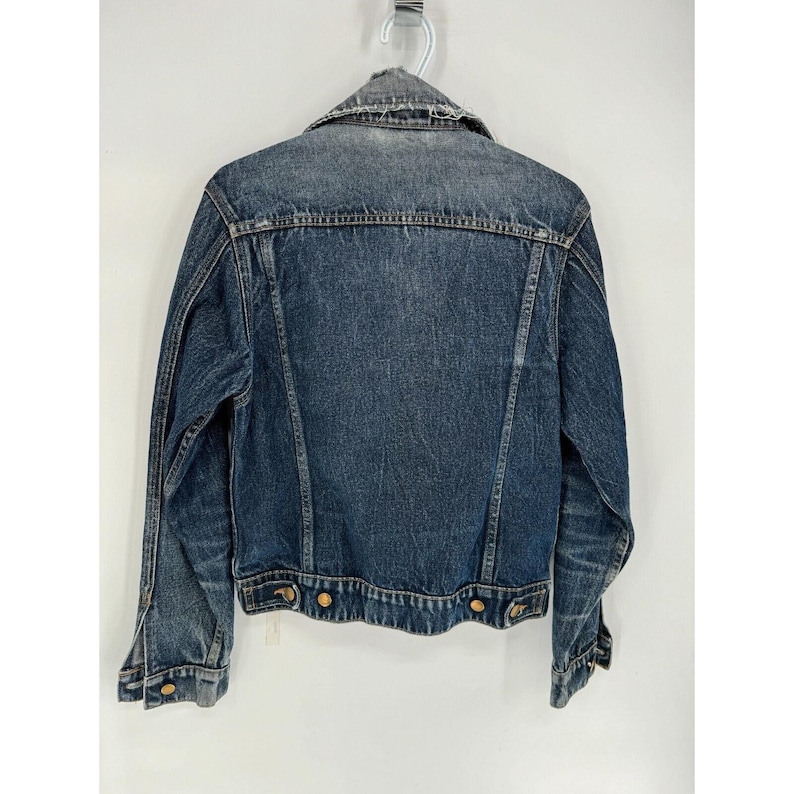 Vintage American Apparel Distressed Denim Jean Jacket Coat Men's Sz S ...