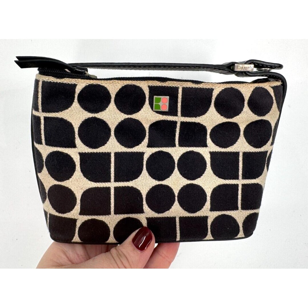 Vintage Kate Spade 90s Y2K Black Nylon Micro Logo Box Tote Bag Handbag ...
