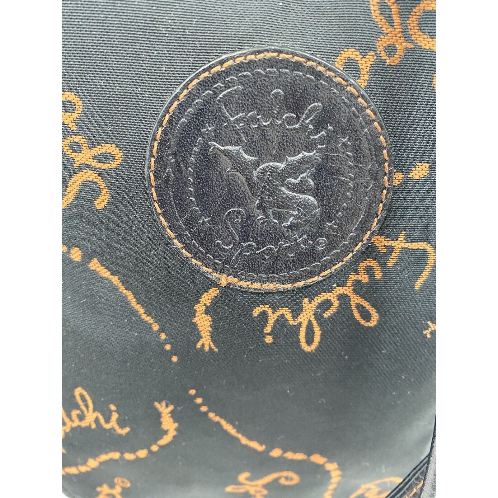 Vintage Falchi Sport Japan Black Leather Crossbody Messenger Bag ...