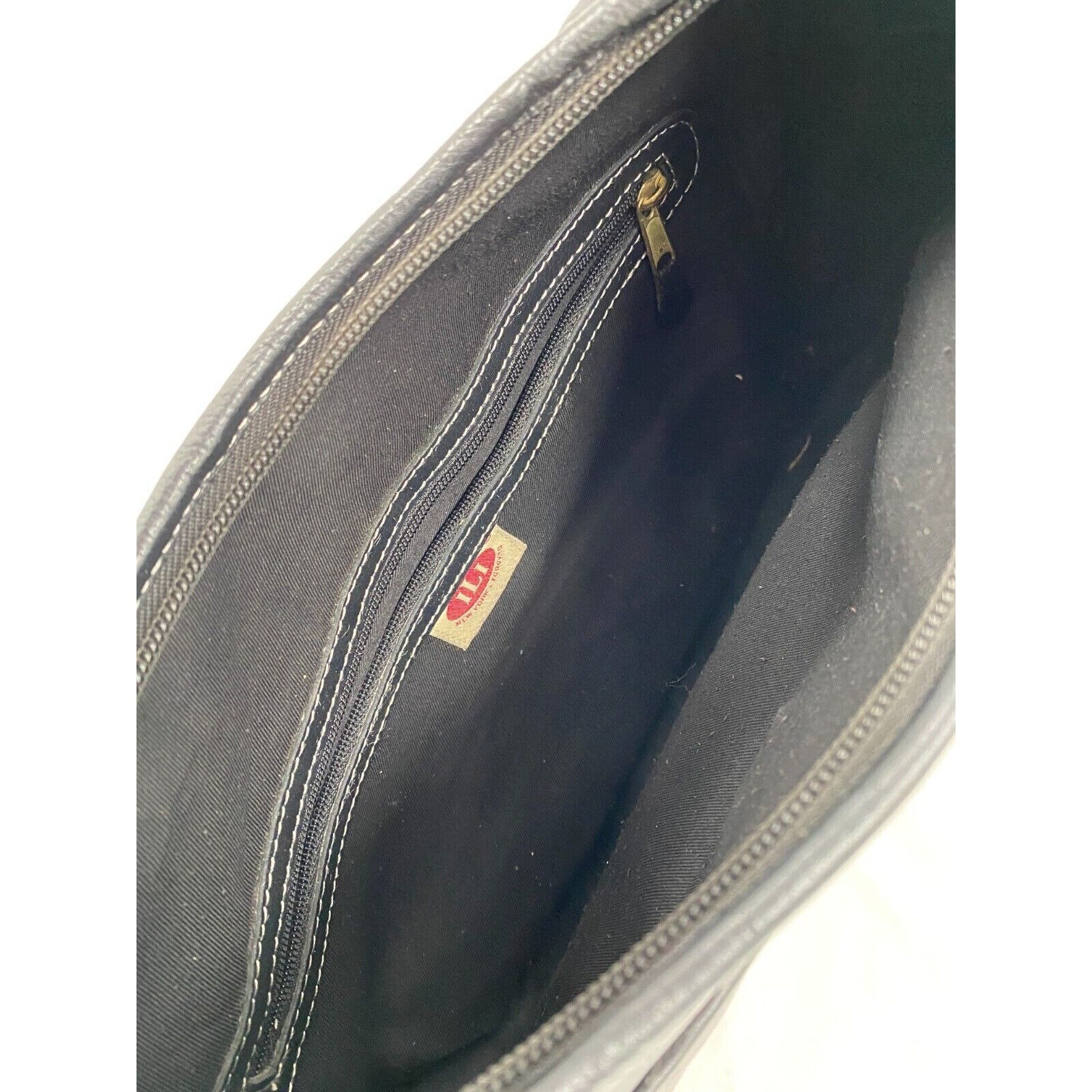 Vintage ILI New York Black Luxury Leather Saddle Shoulder Bag Purse ...
