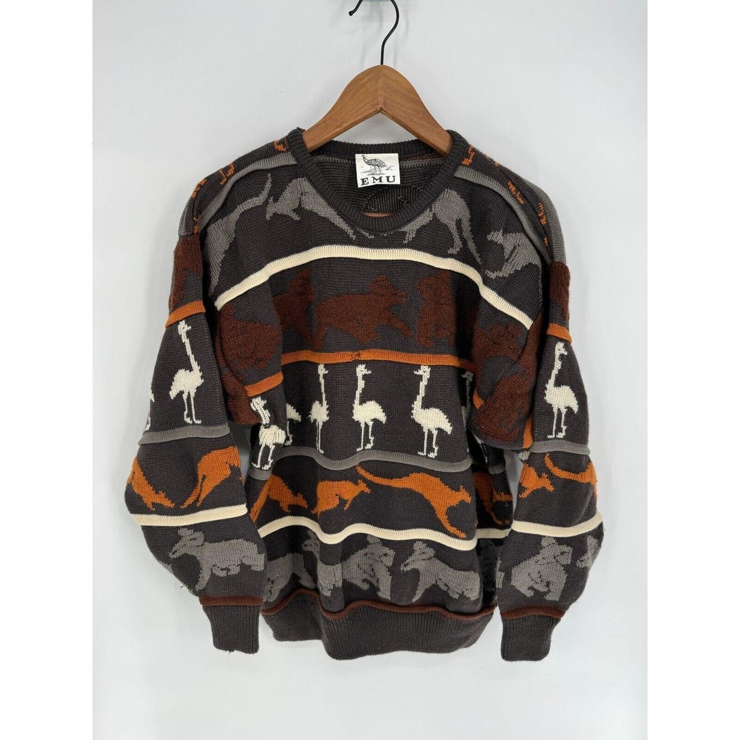 Vintage EMU Australia Pure Soft Luxurious Wool Kangaroo Emu Sweater ...