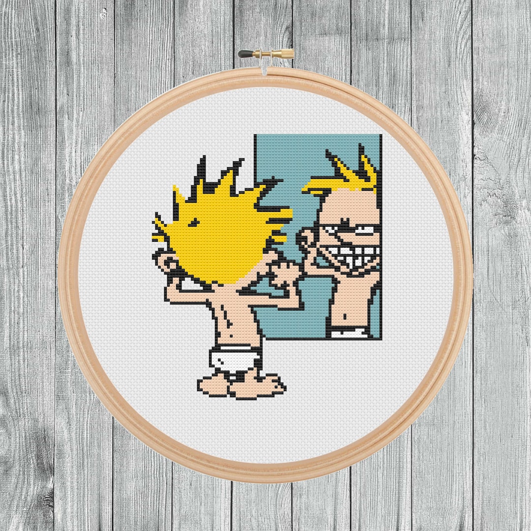 Calvin & Hobbes Rocketship Underpants Cross Stitch PDF Pattern - Etsy