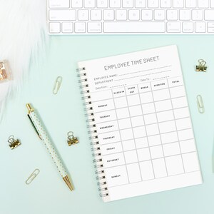 Employee Time Sheet | Employee Time Tracker | Printable Employee ...