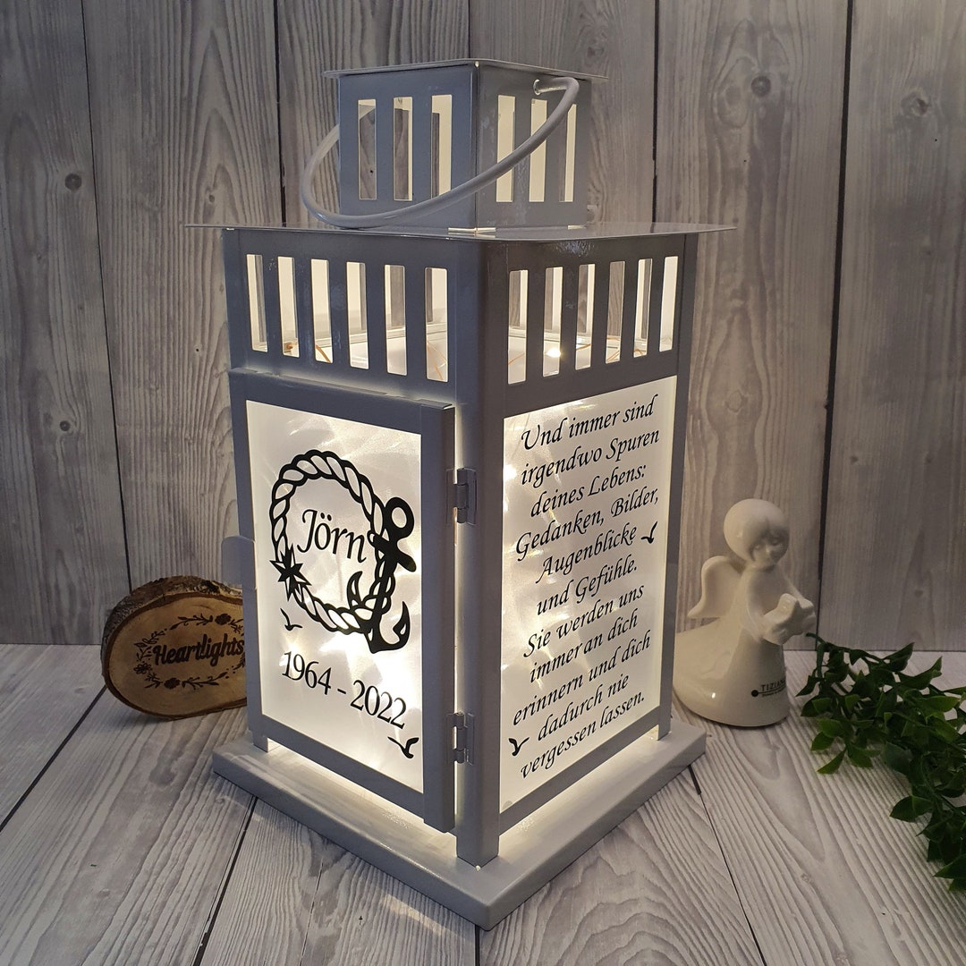Maritime Grave Lantern Sea Burial as a Mourning Gift, Survivor Gift as ...