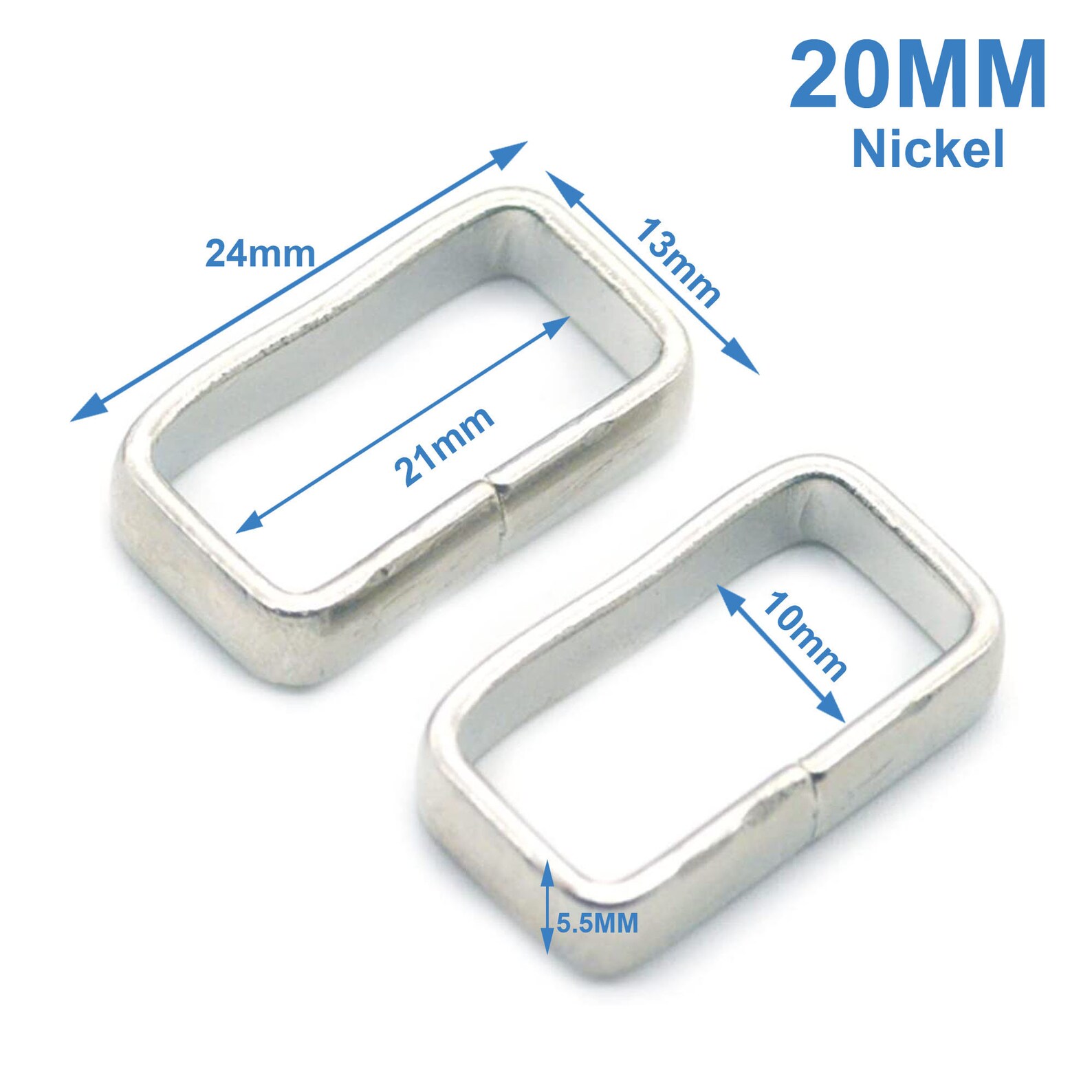 Metal Buckle Ring Welded Buckle Bag Webbing Strap Loop Leather Belt - Etsy