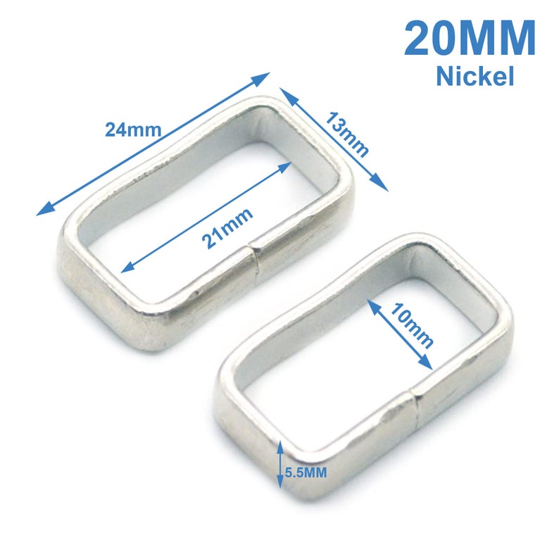 Metal Buckle Ring Welded Buckle Bag Webbing Strap Loop Leather Belt - Etsy