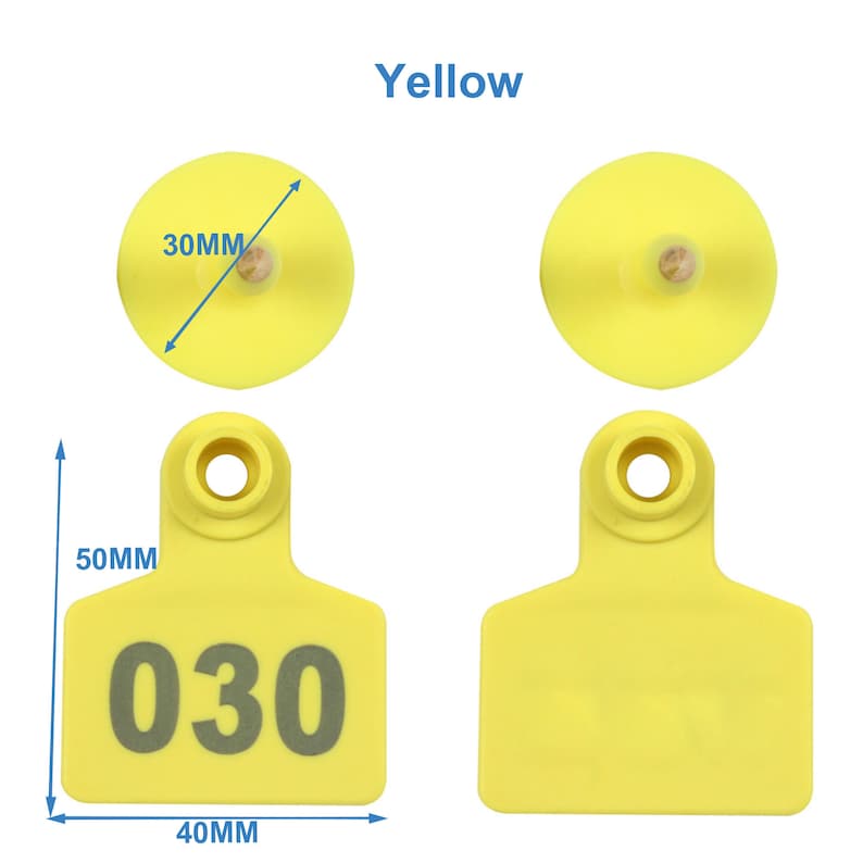 Animal Cattle Pig Cow Number Ear Tag ID Lable Livestock - Etsy