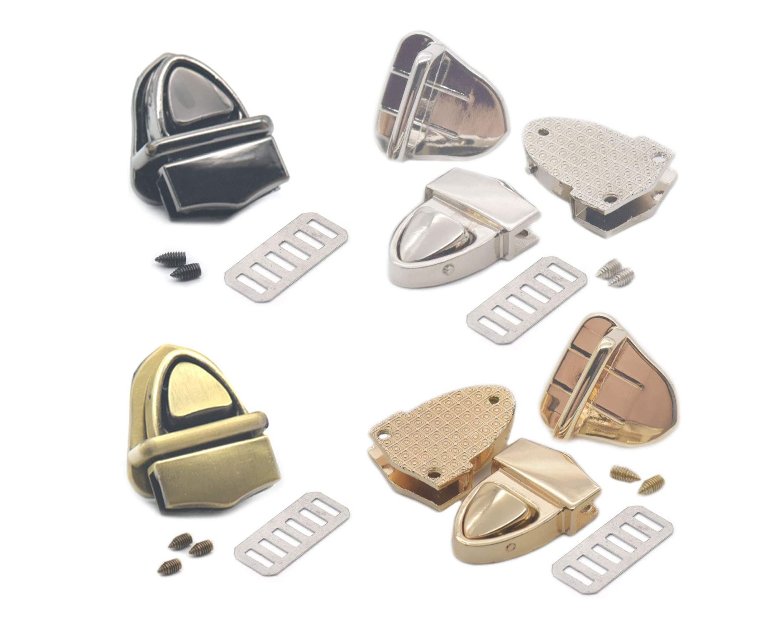 Tuck Closure Catch Locks for Leather Bags Case Clasp Handbag Purses ...
