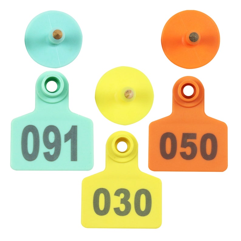 Animal Cattle Pig Cow Number Ear Tag ID Lable Livestock - Etsy