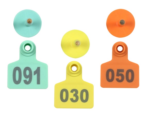 Animal Cattle Pig Cow Number Ear Tag ID Lable Livestock - Etsy