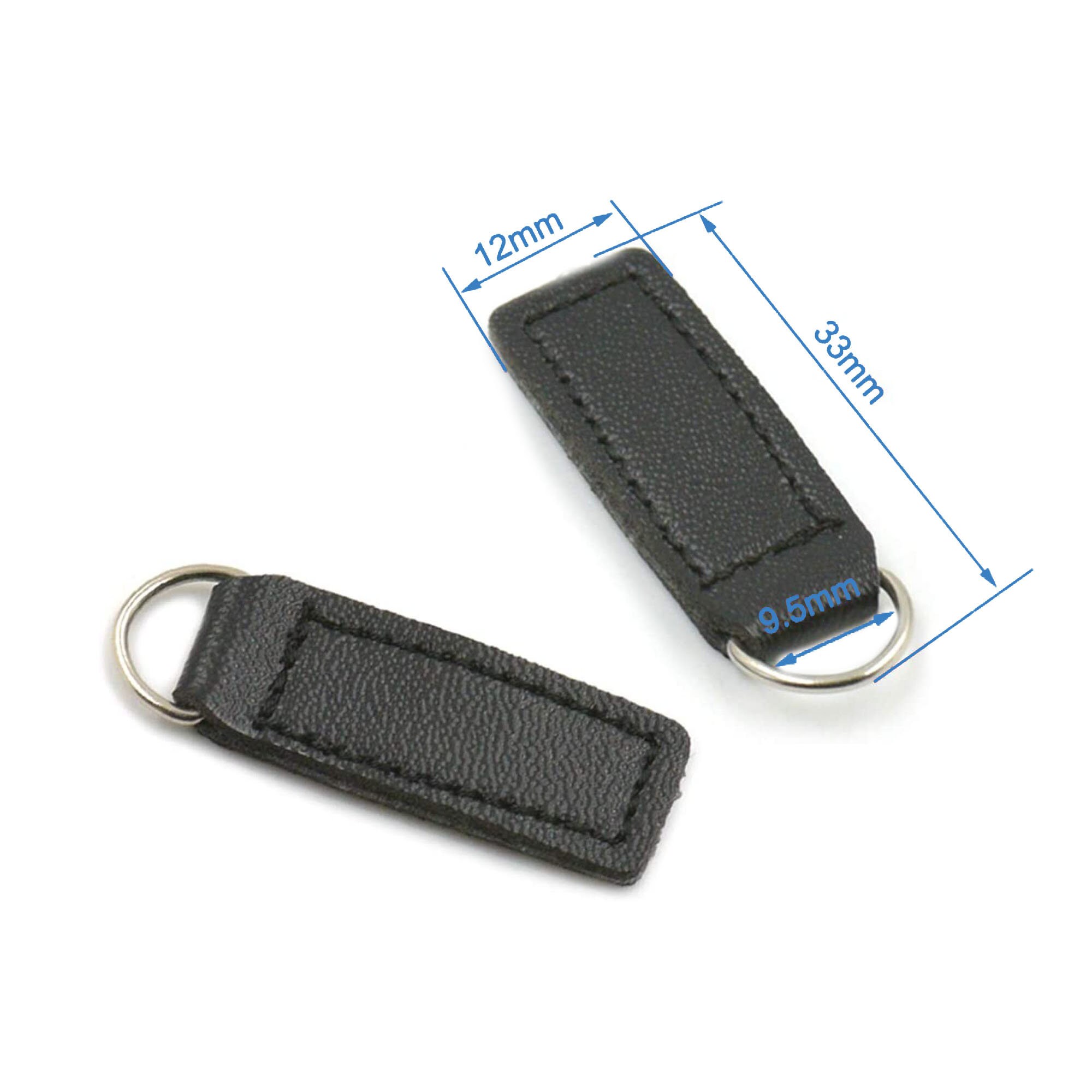 PU Leather Zipper Tab Slide Fasteners Slider Pull Puller Fix Repair ...