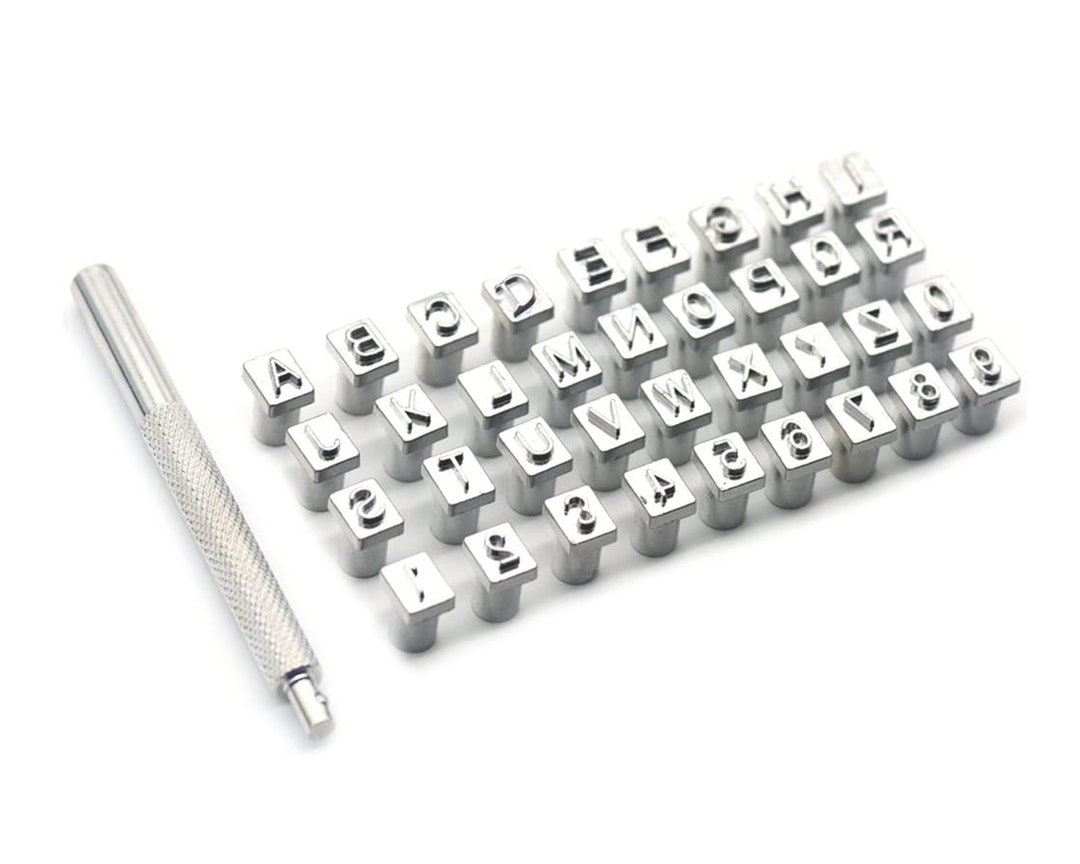 Alphabet Number Stamp Die Craft Tool Leather Stamper Punch Belt ...