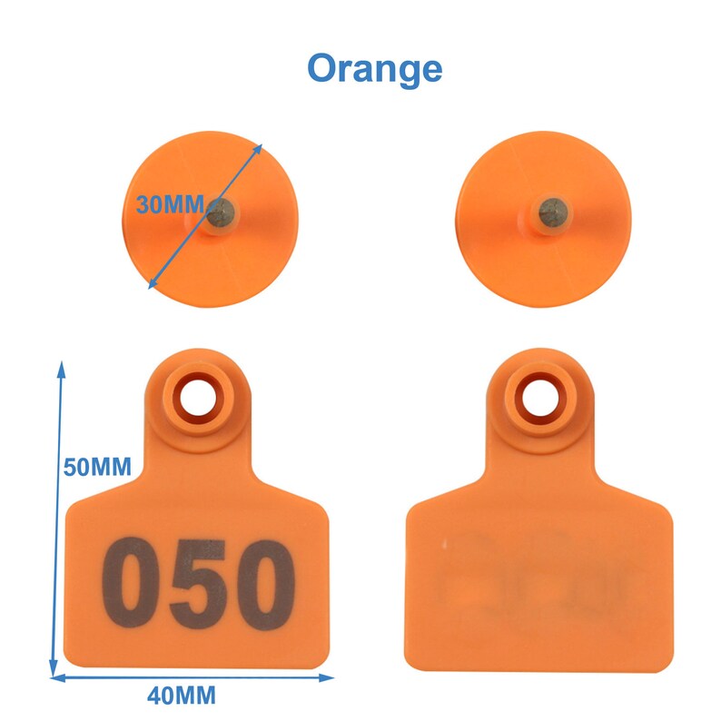 Animal Cattle Pig Cow Number Ear Tag ID Lable Livestock - Etsy