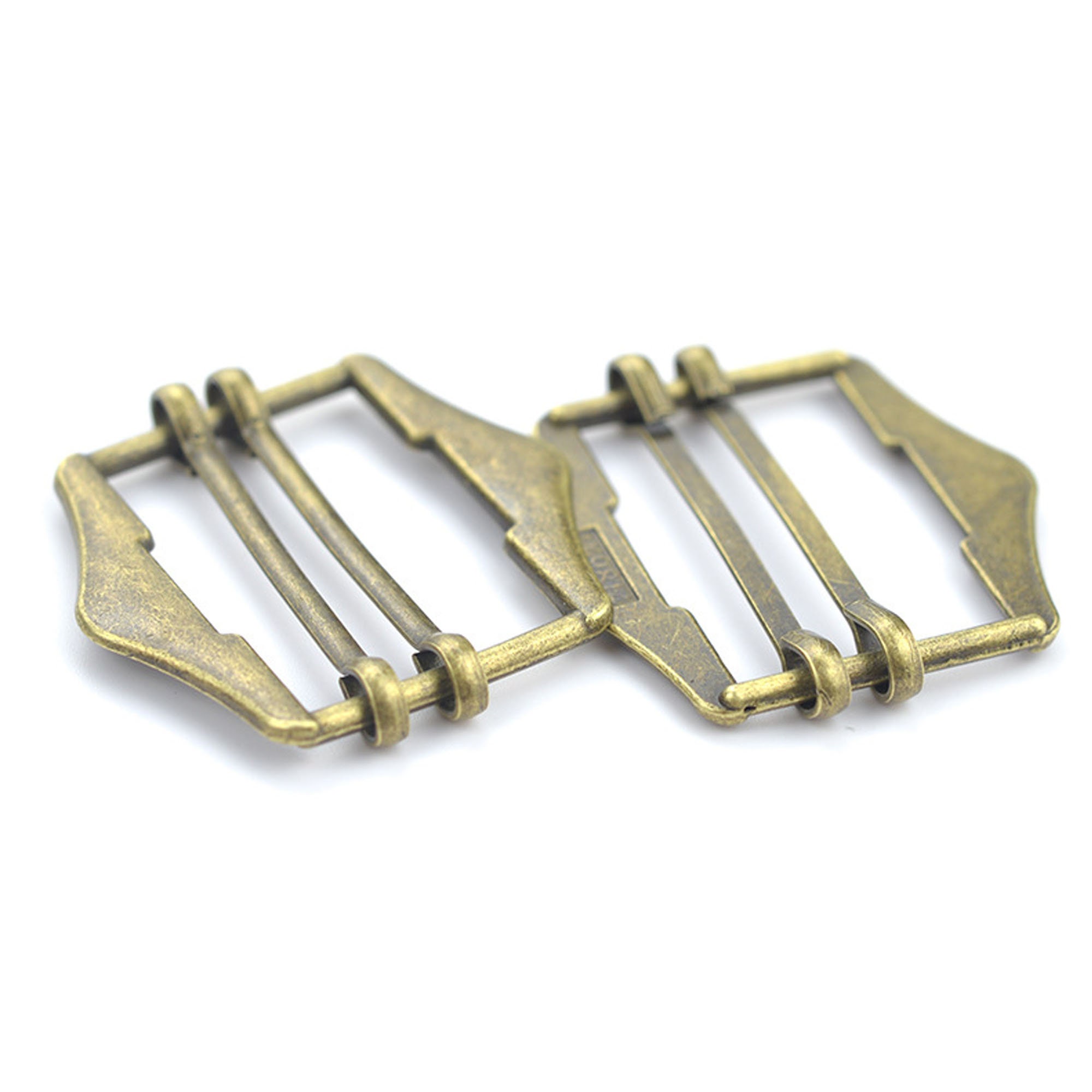 Sliding Double Bar Roller 25mm Adjuster Buckle Leather Bags Webbing ...