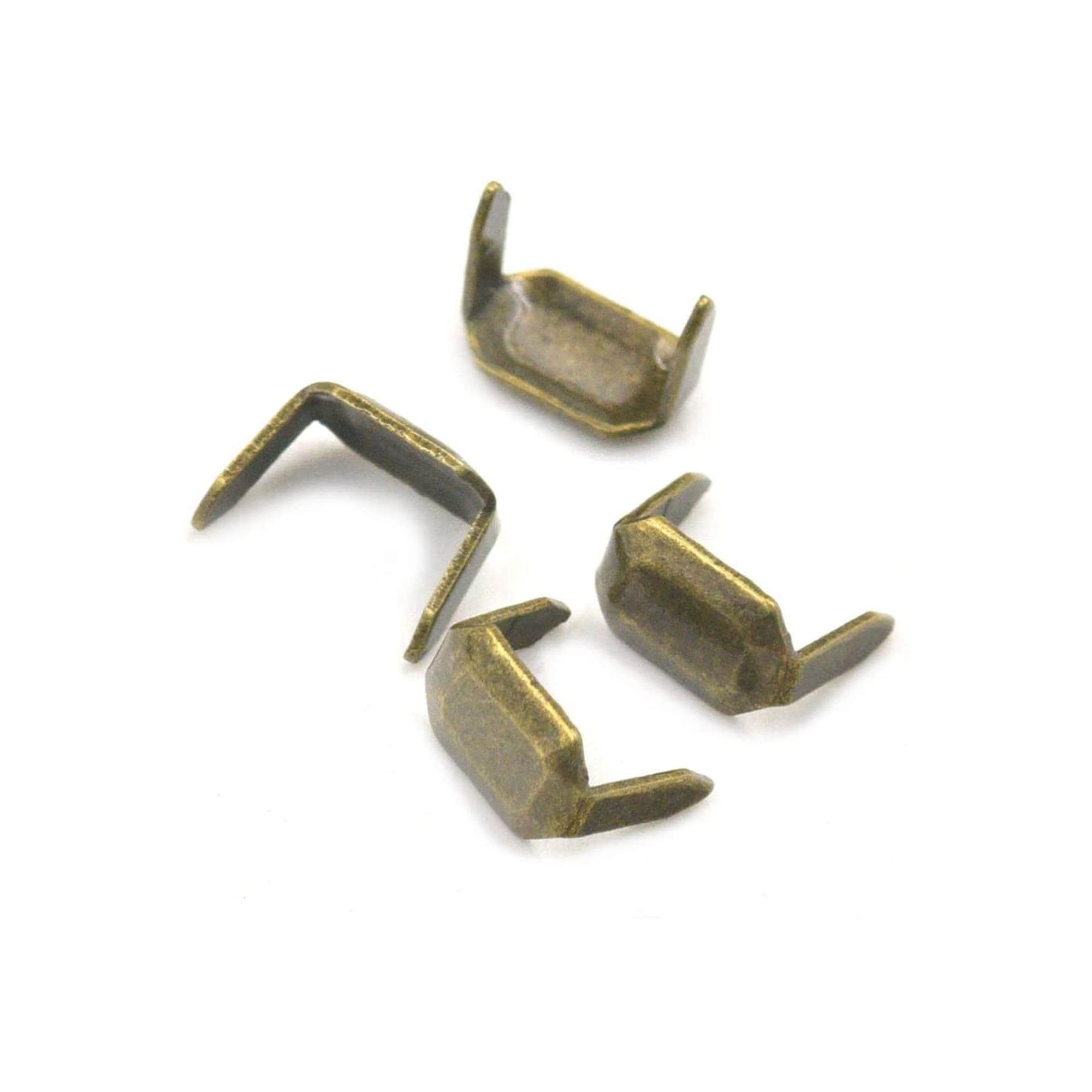 Brass Leather Staples Leathercraft Craft Tool 8x5mm Dressmaking Loops ...