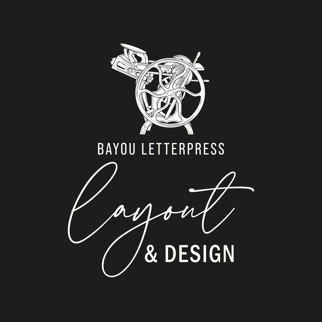 Custom Layout & Design for Stationery Made by Bayouletterpress Shop ...