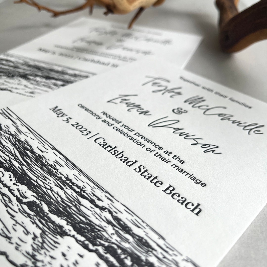 Custom Letterpress Wedding Invitations | Letterpress Wedding Suite ...