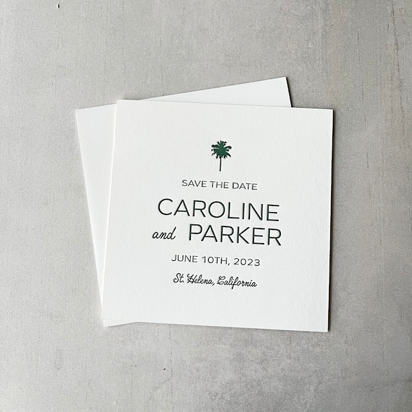 Square Save the Date - Etsy