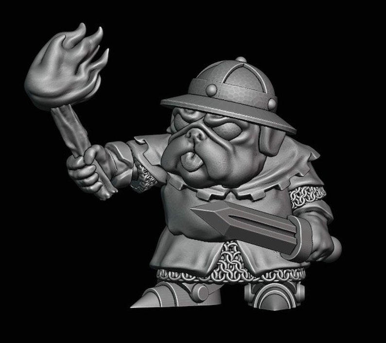Pug Town Guards Dnd Miniatures - Etsy