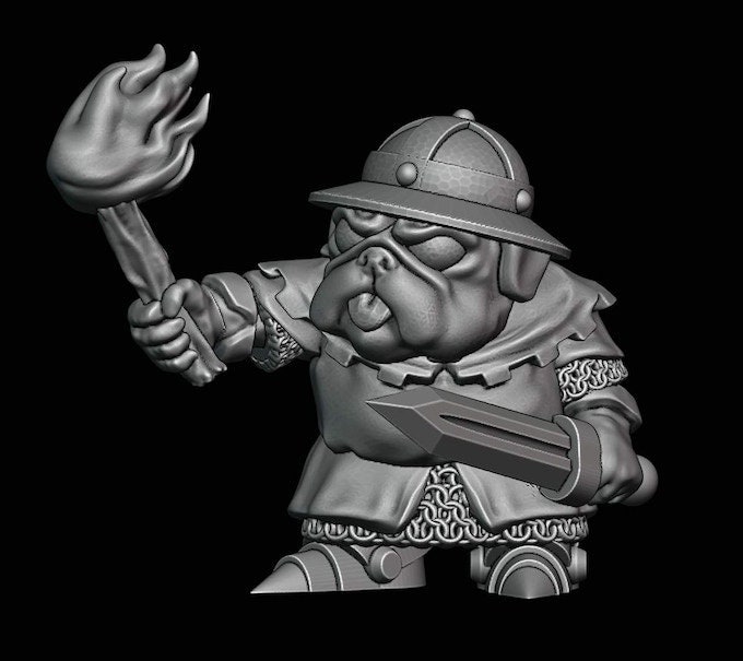 Pug Town Guards Dnd Miniatures - Etsy