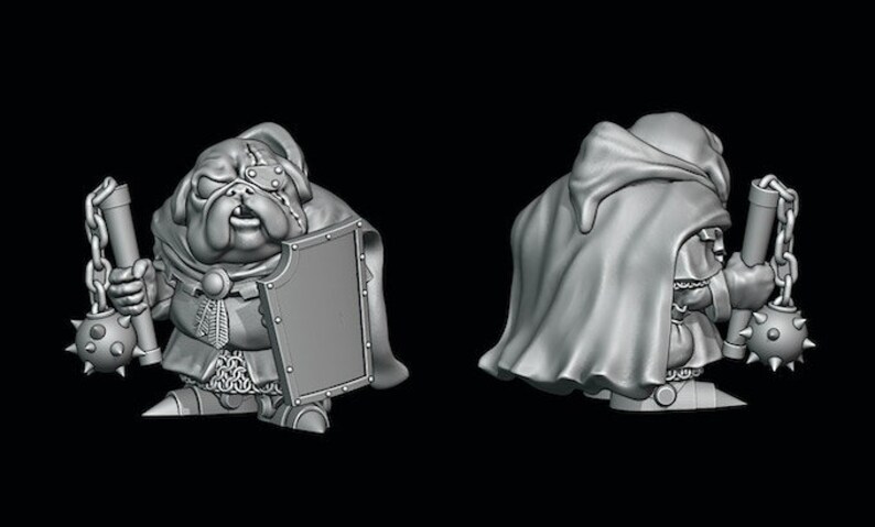 Pug Town Guards - Dnd Miniatures - Etsy