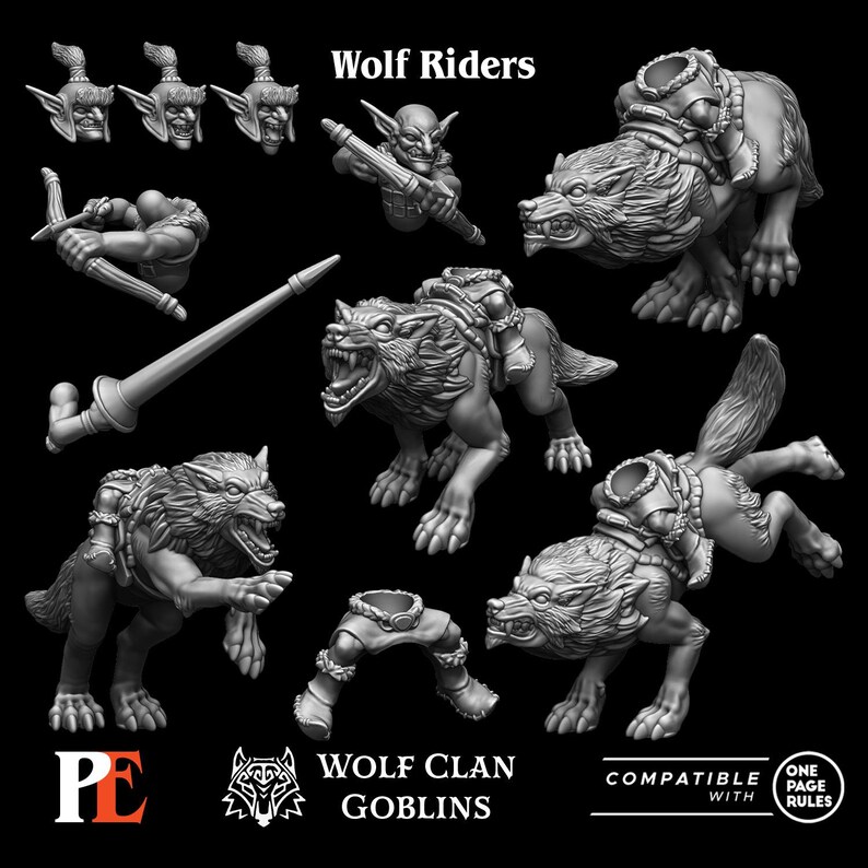 Printed Encounter - Modular Wolf Clan Goblin Kit - Etsy