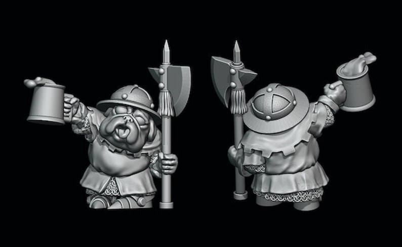 Pug Town Guards Dnd Miniatures - Etsy