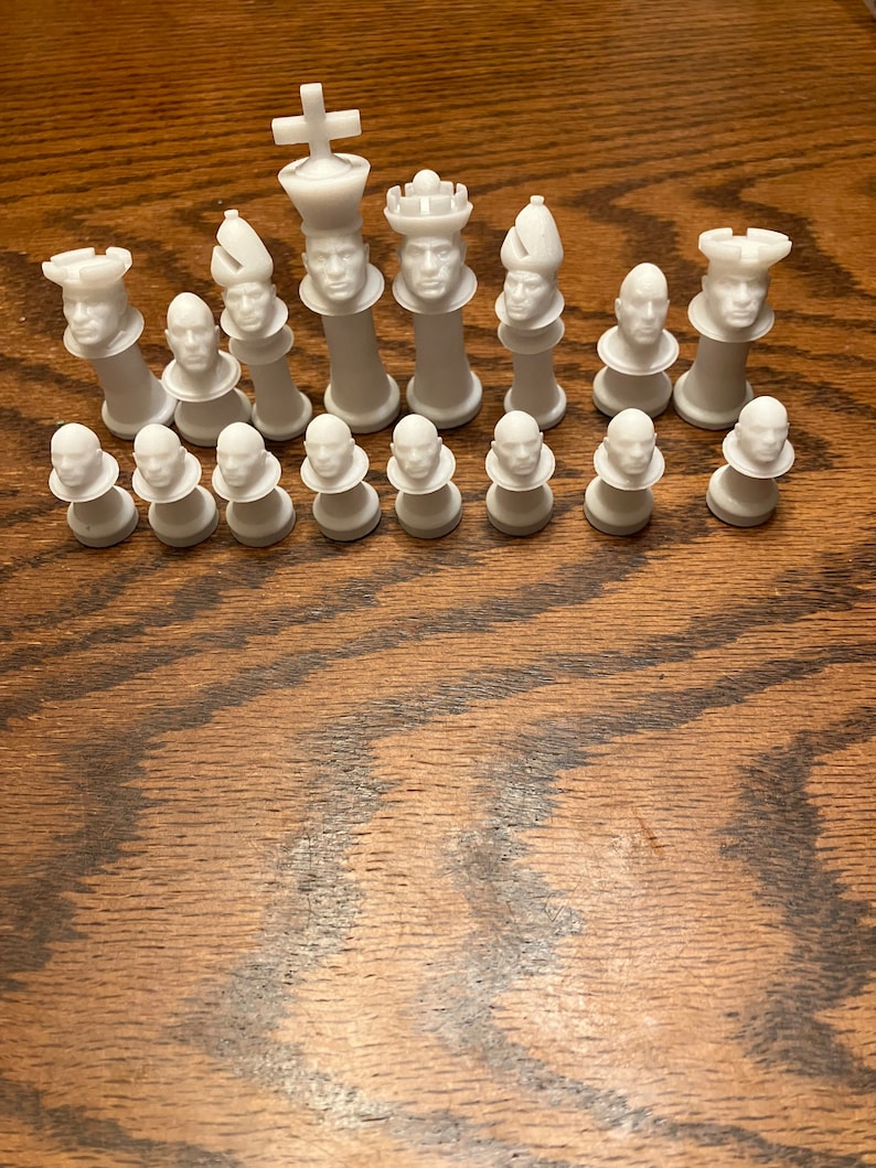 3d Printed the Rock Chess Set - Etsy