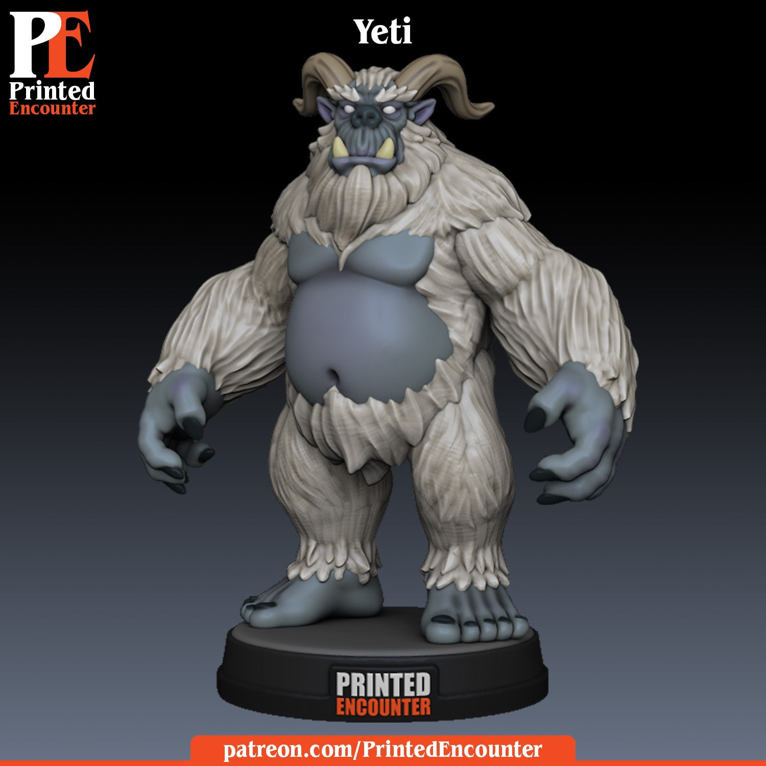 Printed Encounter Yeti - Etsy
