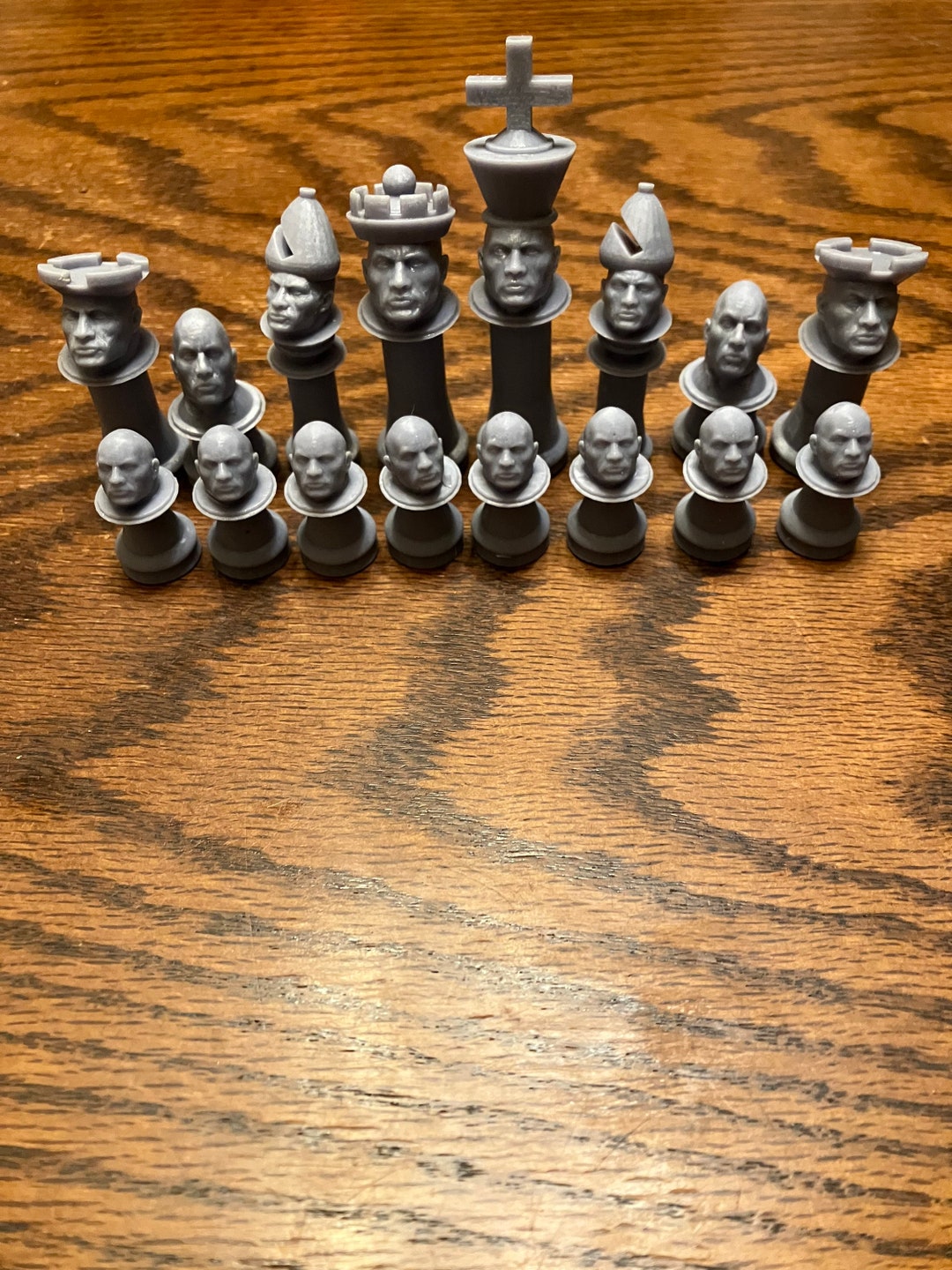 3d Printed the Rock Chess Set - Etsy
