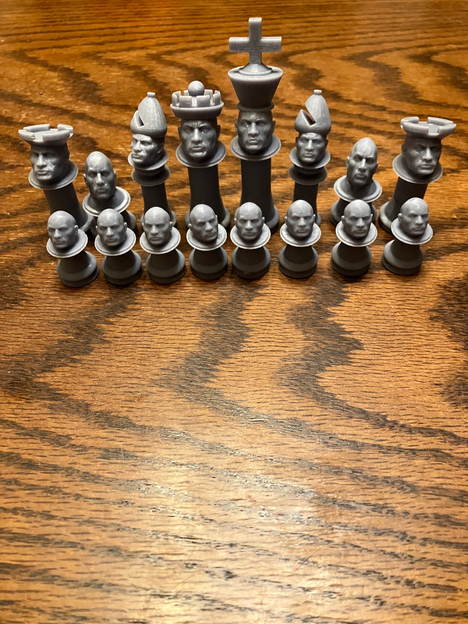 3d Printed the Rock Chess Set - Etsy