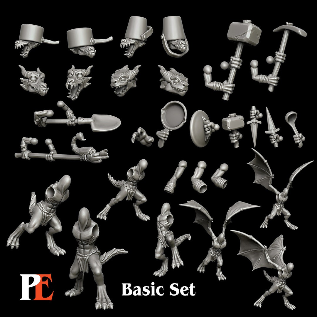 Printed Encounter - Modular Kobold Kits - Etsy