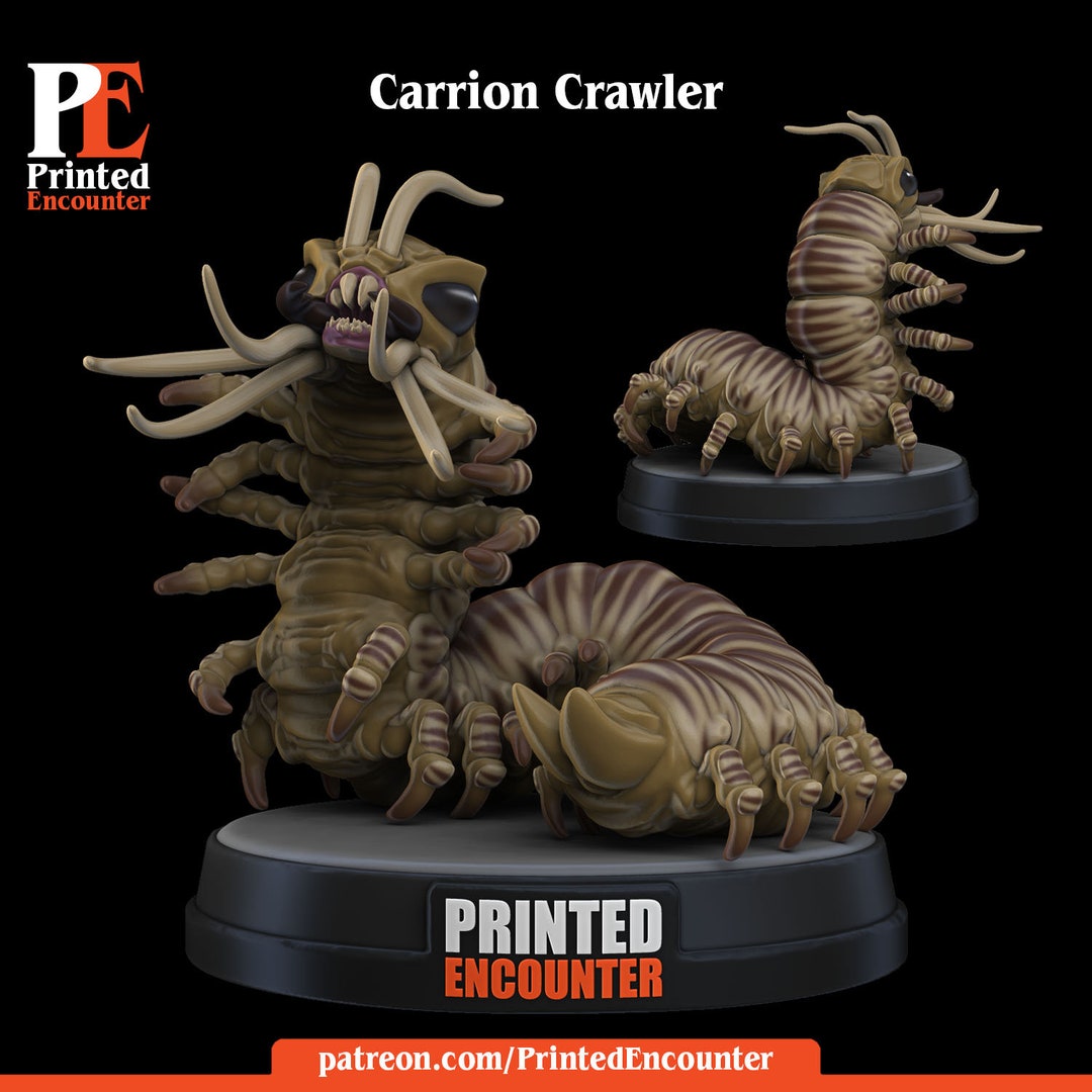 Printed Encounter - Carrion Crawler - Etsy