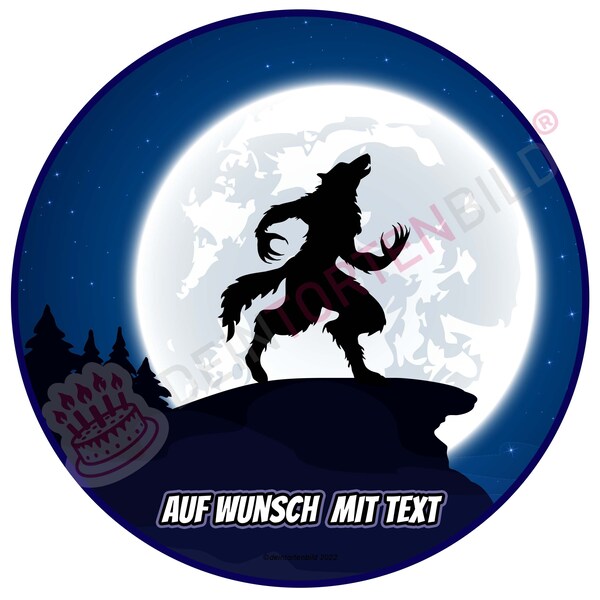 Werewolf Cake Topper - Etsy