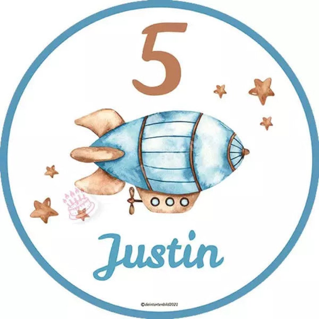 Cake Topper Birthday Personalized Fondant Sugar Picture Edible Motif ...