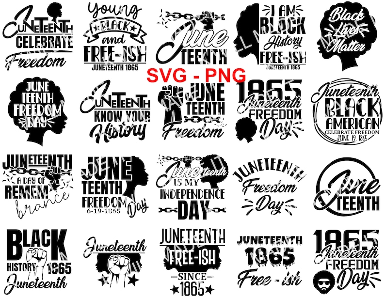 Juneteenth Black History Freedom BLM SVG PNG - Celebrate Black Culture ...